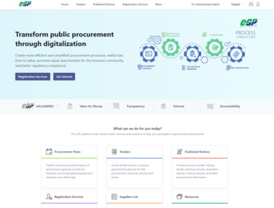 Procurement Portal by Hailemichael Adefrs on Dribbble