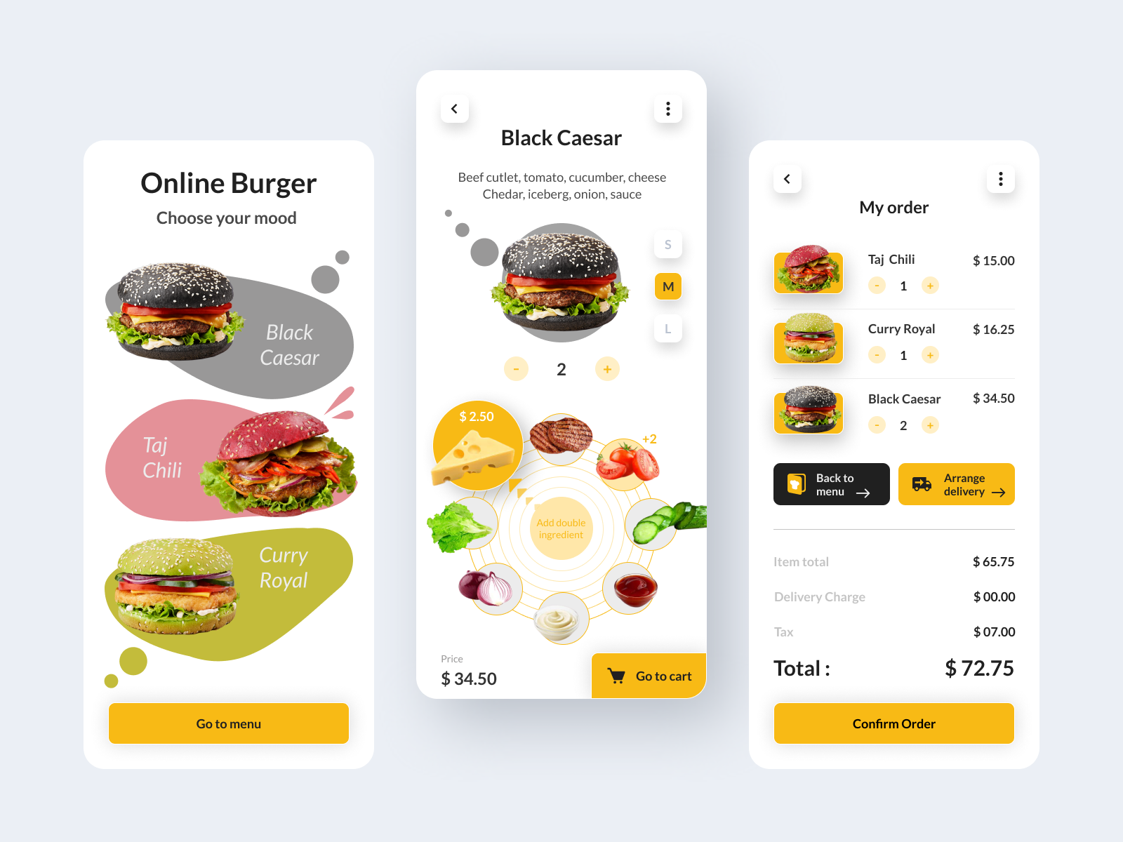 Burger | Online Food App | UI UX Design by Yana Shevchenko on Dribbble