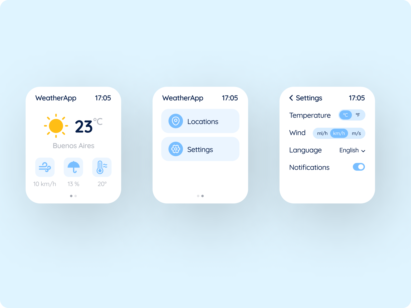 Settings - UI Challenge #06 by Paula Villalba on Dribbble