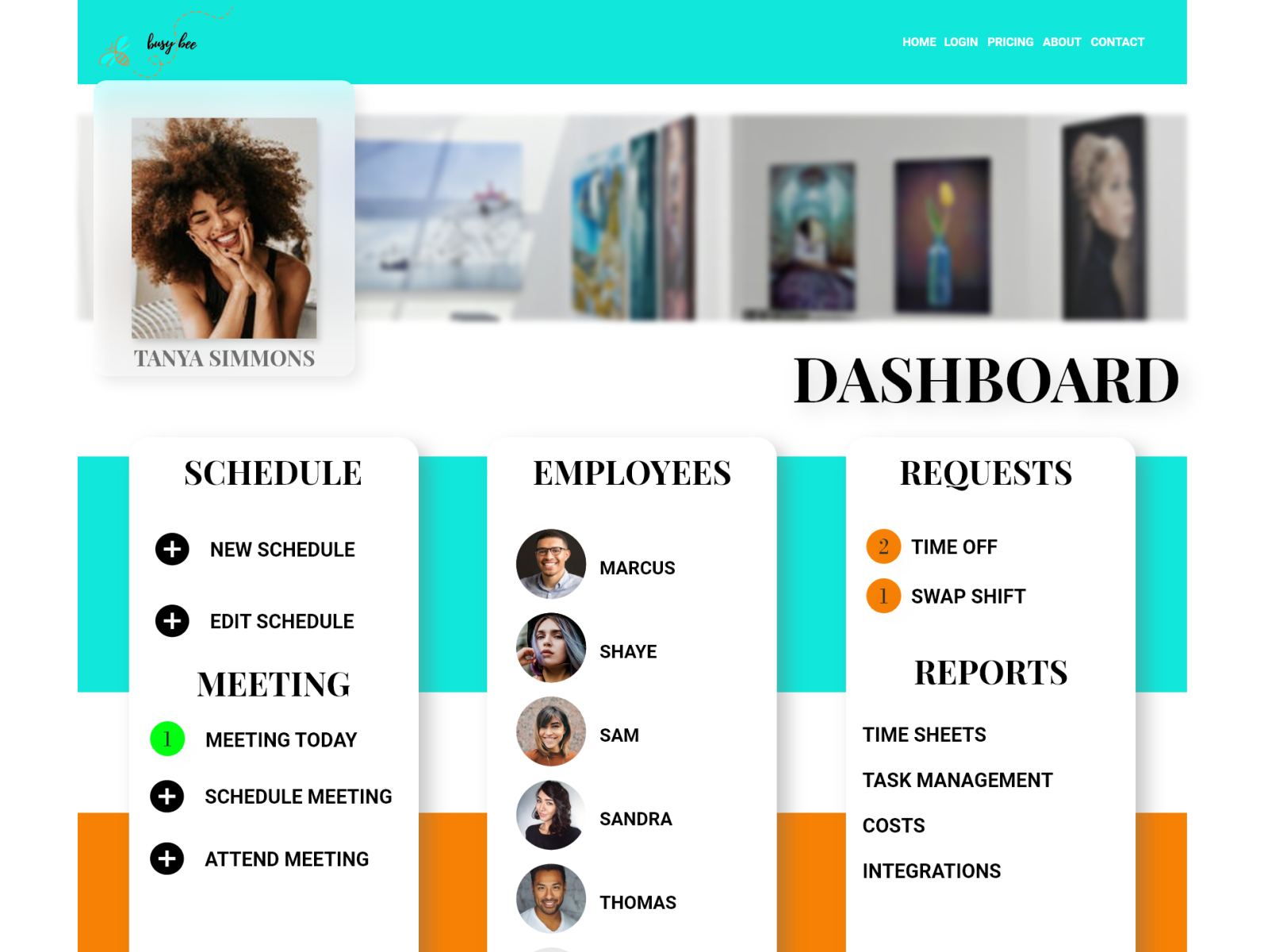 Busy Bee by Samantha Lewis on Dribbble