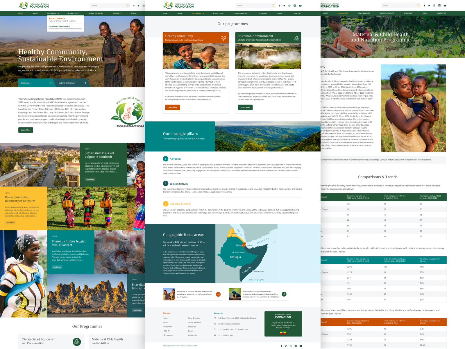Foundation Website Designs by Vanessa Phillips on Dribbble