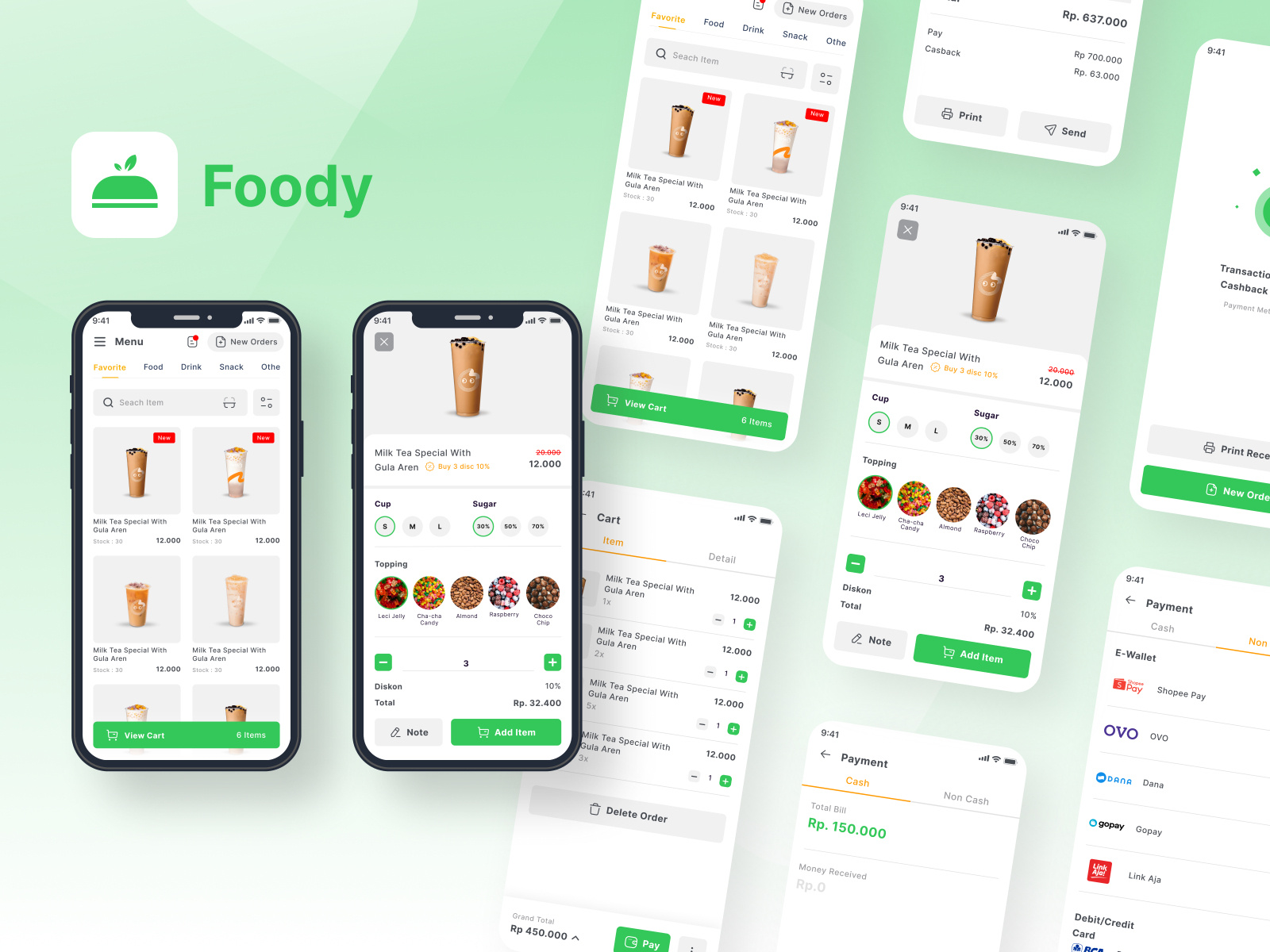 Cashier Order App by Krishnavin on Dribbble