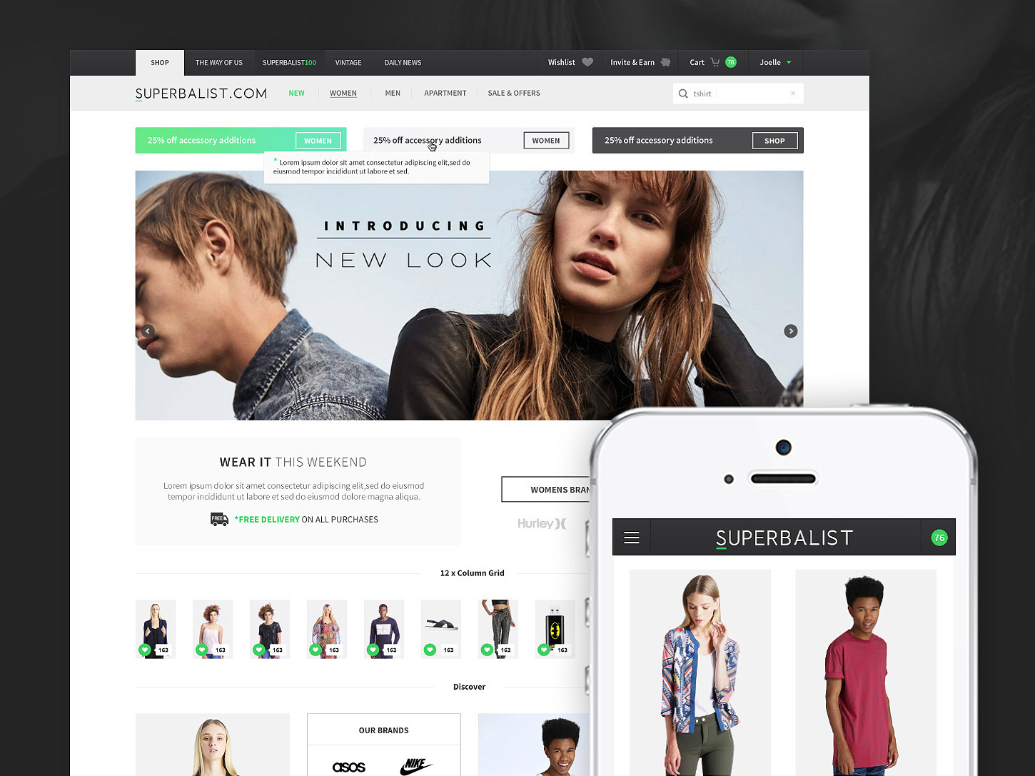Superbalist Online Shop by Mocoloco on Dribbble