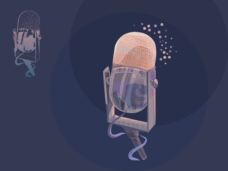 Podcast mike by Gorana Aća on Dribbble