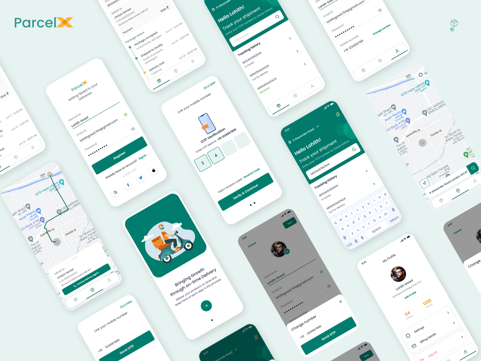 Shipment Tracking Mobile App by Lohith Gowd on Dribbble