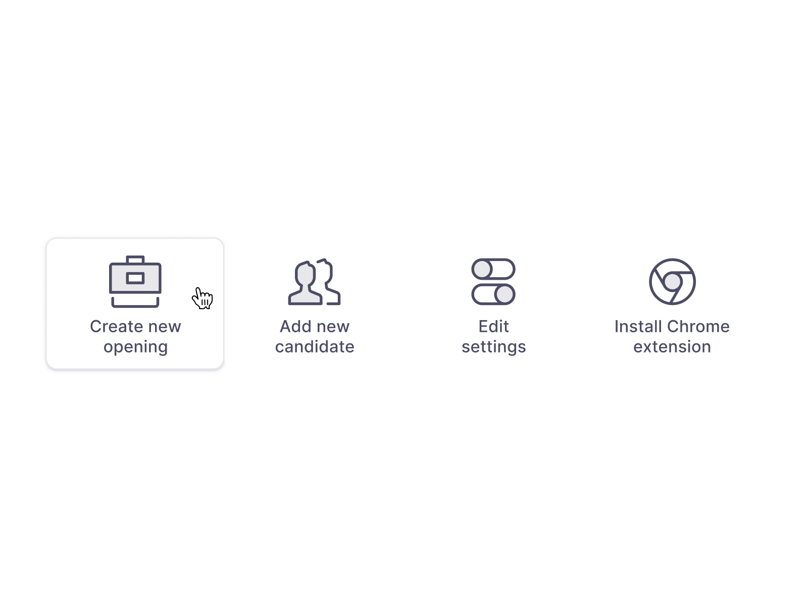 Quick actions icons by Francesco Cutolo on Dribbble