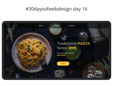 30 days of web design by Mila on Dribbble
