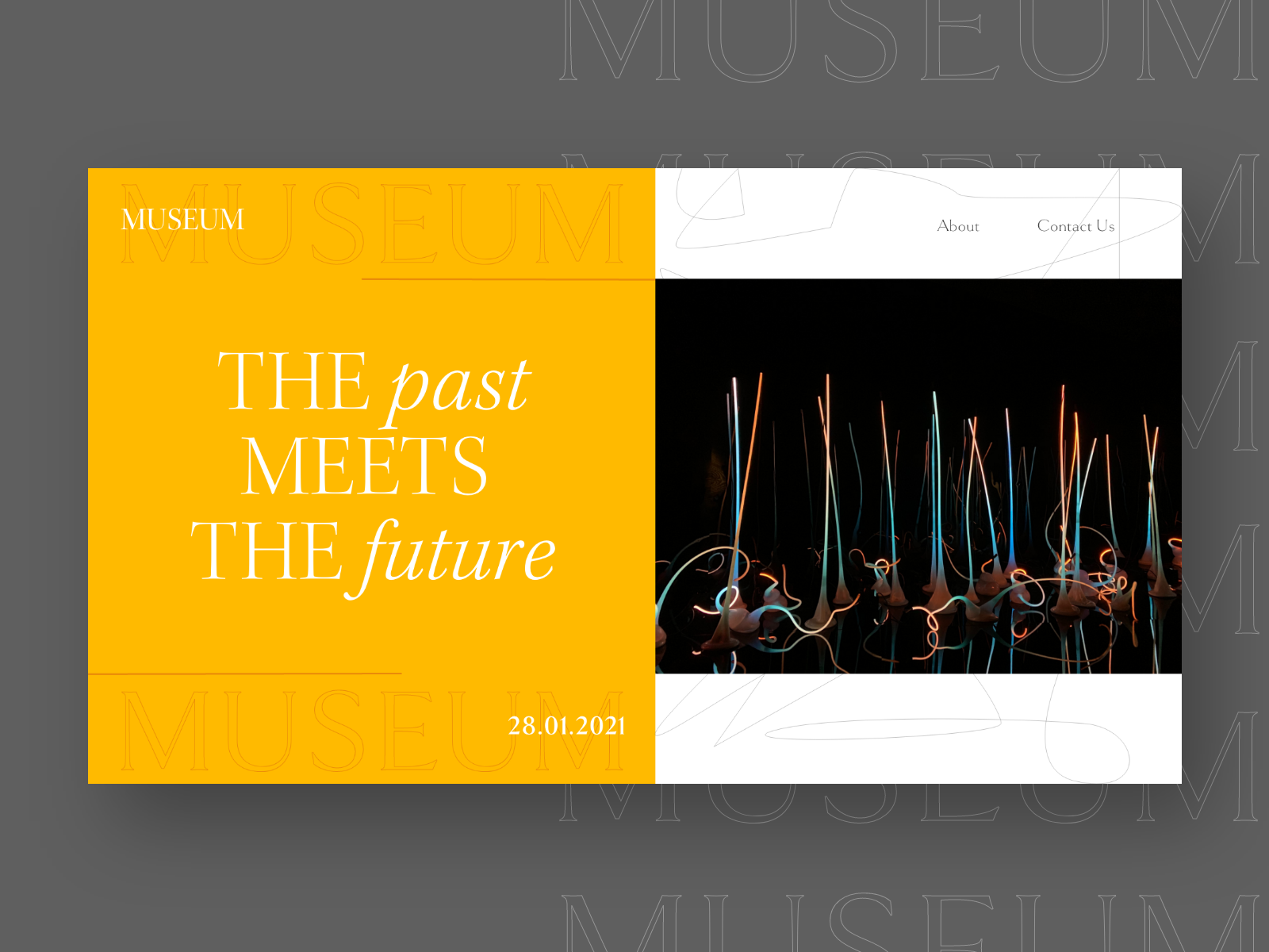 Museum website by Nayanica Saha on Dribbble