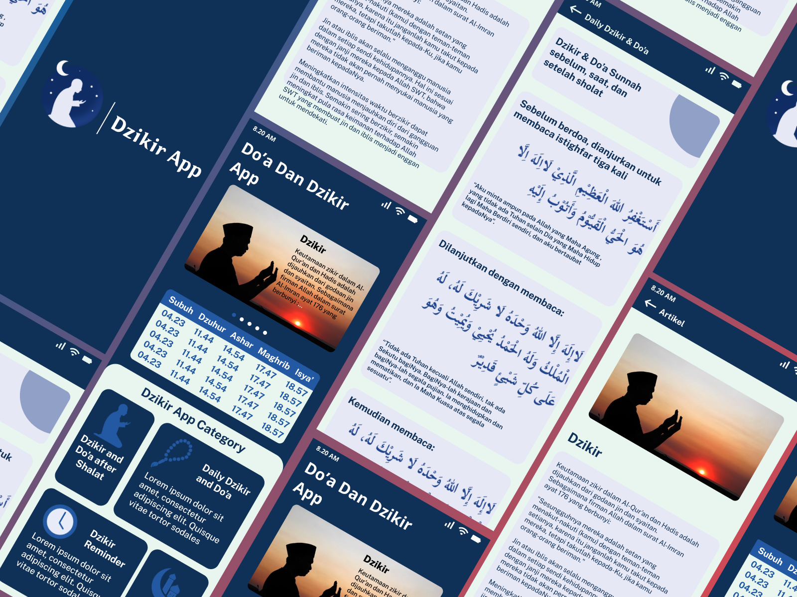 Dzikir App v.1.2 by vailibre on Dribbble