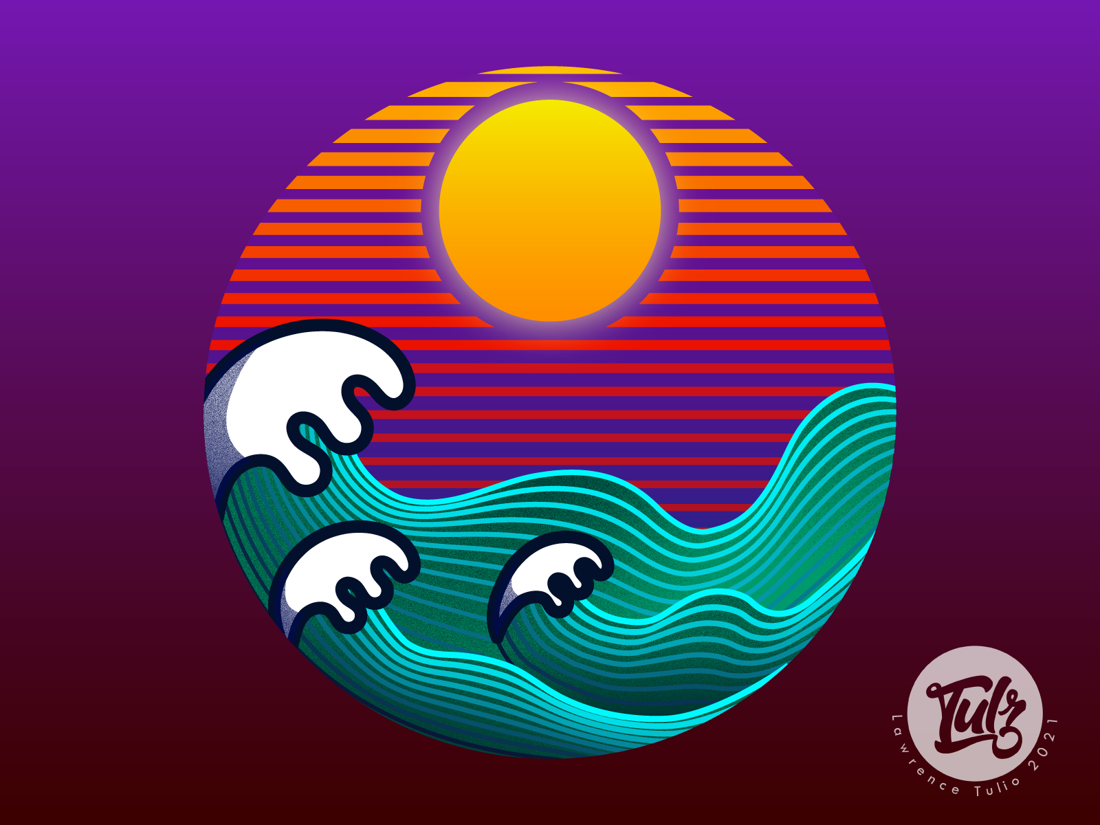 Retro-waves by Lawrence Tulio on Dribbble