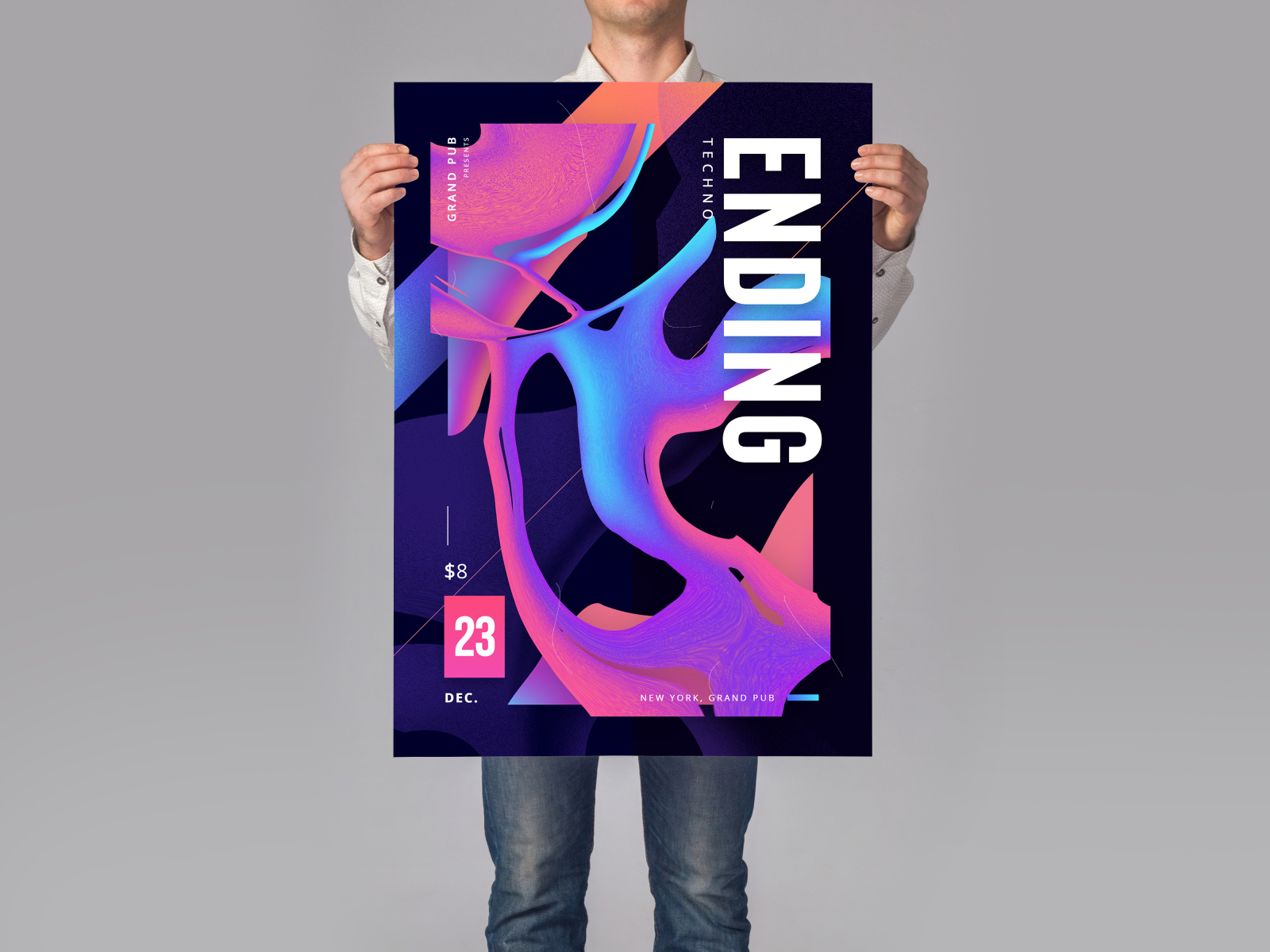 Abstract Party Flyer Template by Grand Design Shop on Dribbble