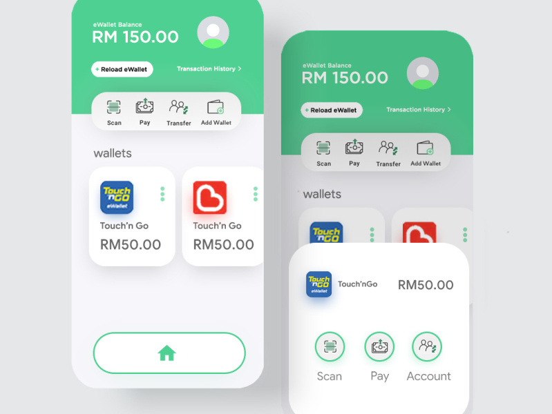 E-Wallet Manager App (walletBoy) by Thilak S on Dribbble