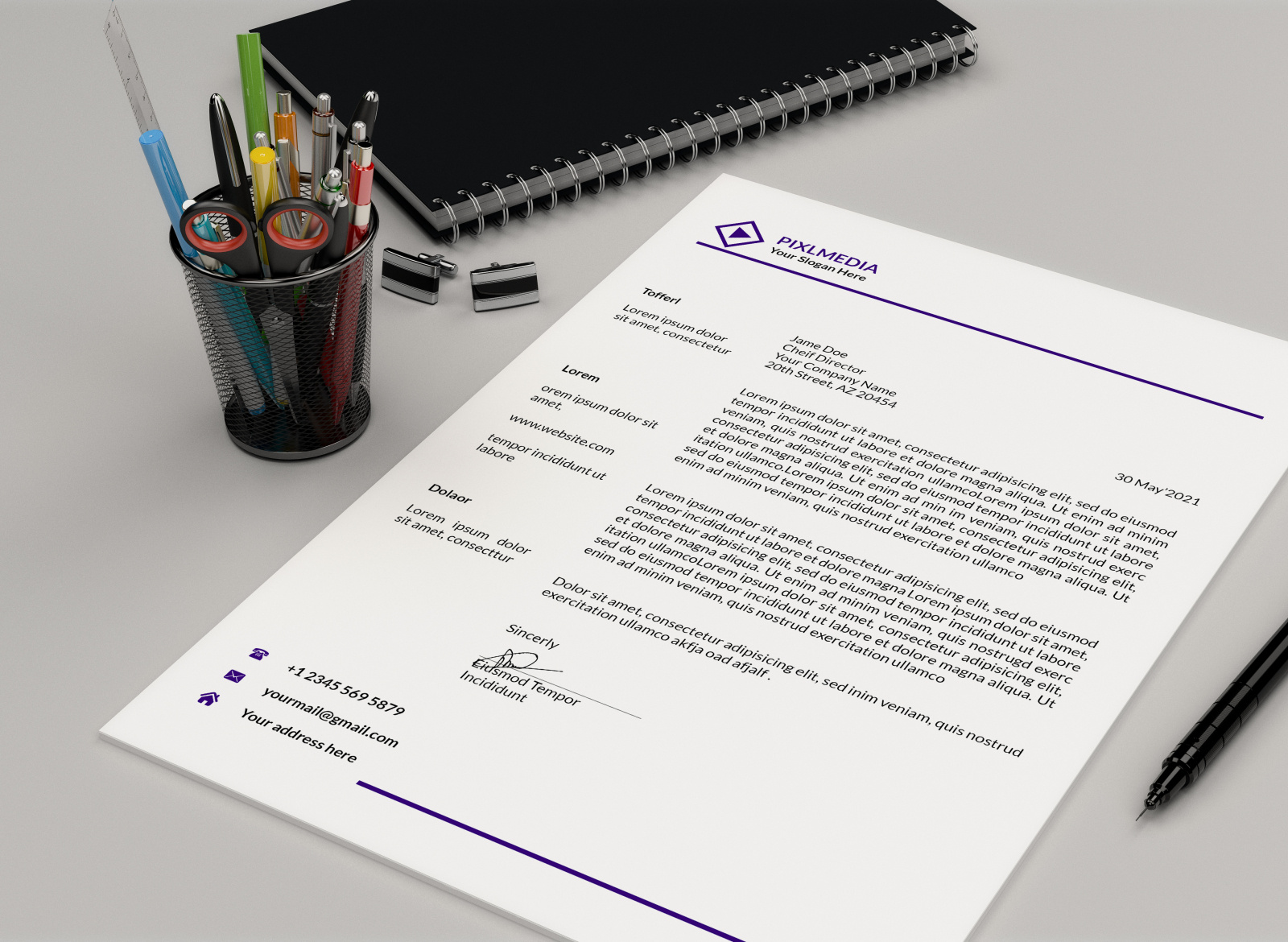 Letterhead Design by Md Mominur Rahman on Dribbble