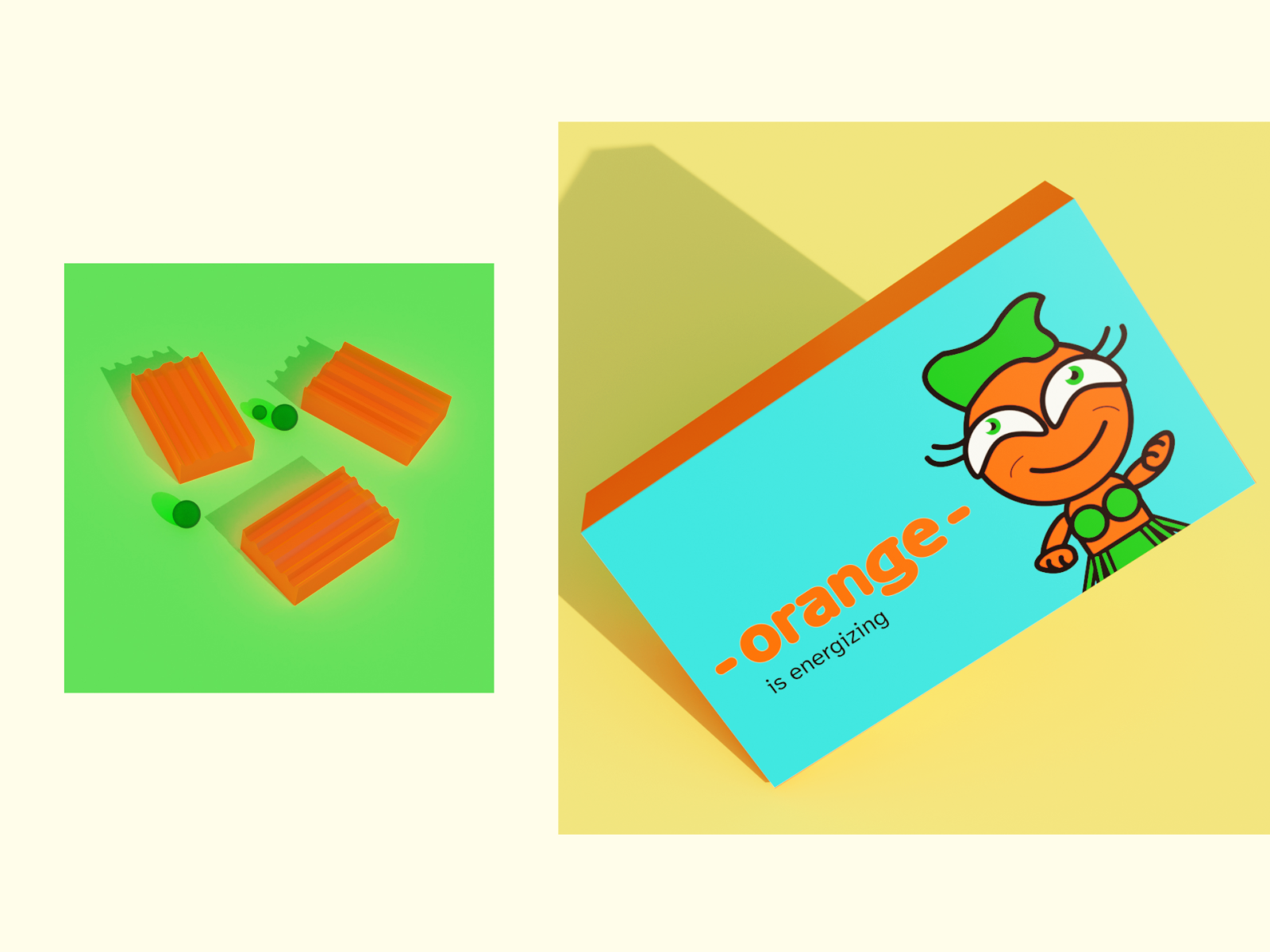 Orange packaging by Alyona Khudyakova on Dribbble