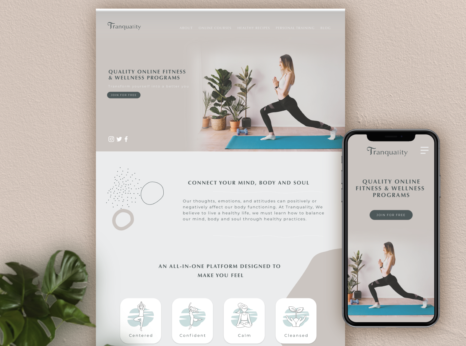 Fitness & Wellness Branding & UI by Jenny Hsu on Dribbble