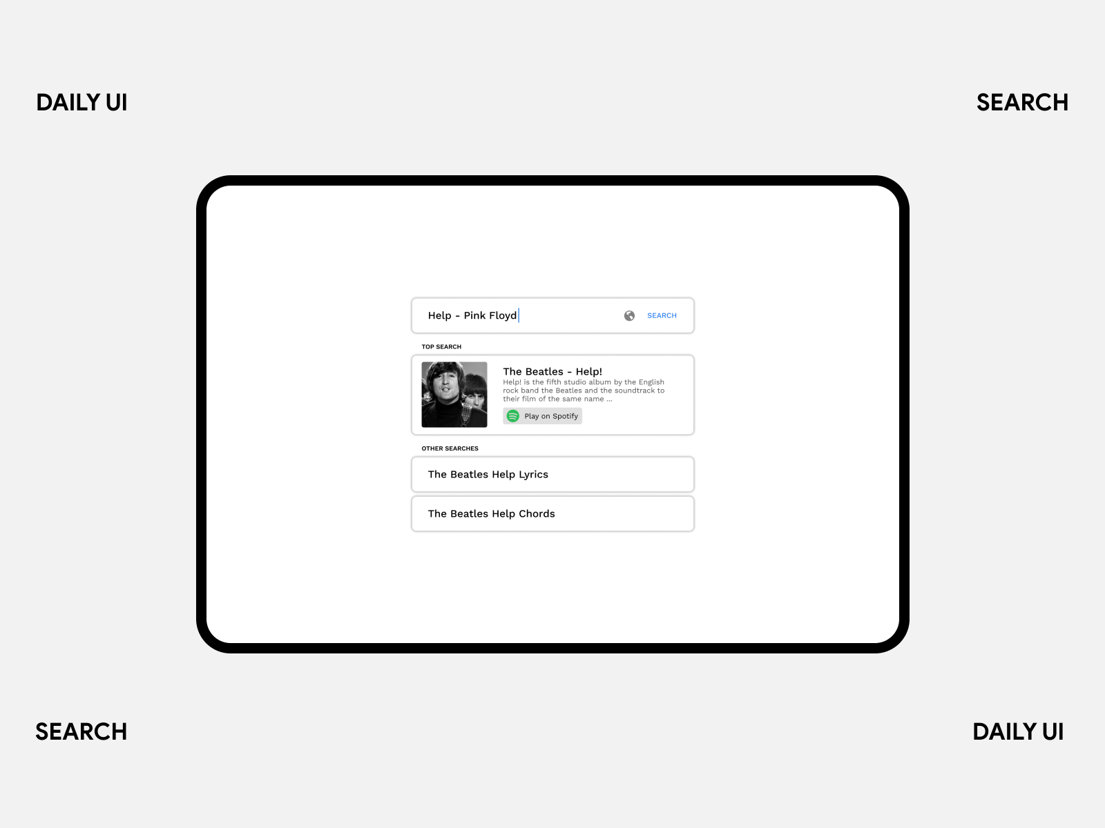 Search | Daily UI | Day 22 by Keysang Yonthan on Dribbble