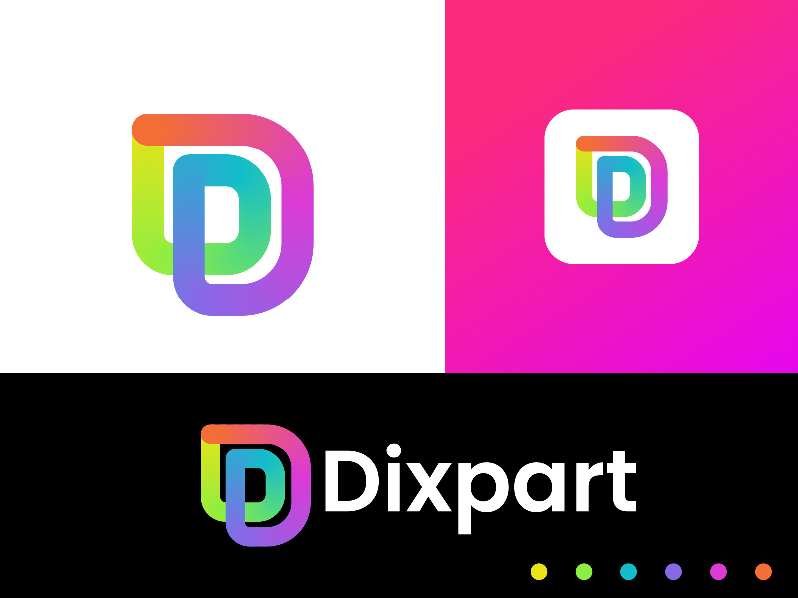 Dixpart logo design | DP logo by LOGOAWESOMME 🥇 on Dribbble