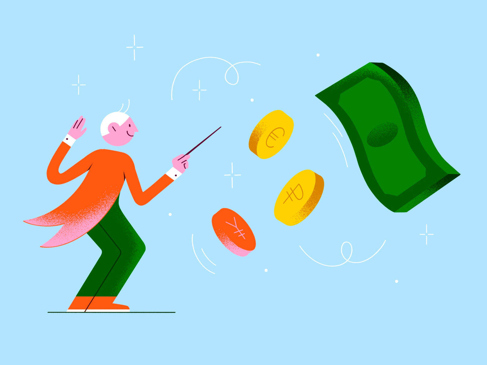 Money magic by figi_artspace on Dribbble