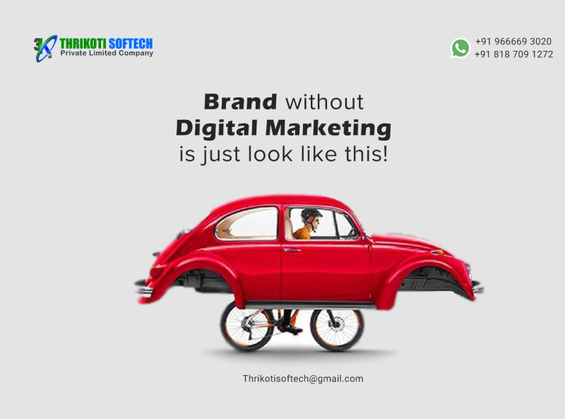 DIGITAL MARKETING CONNECTS BRAND SUCCESS by Thrikoti Softech Pvt Ltd on Dribbble