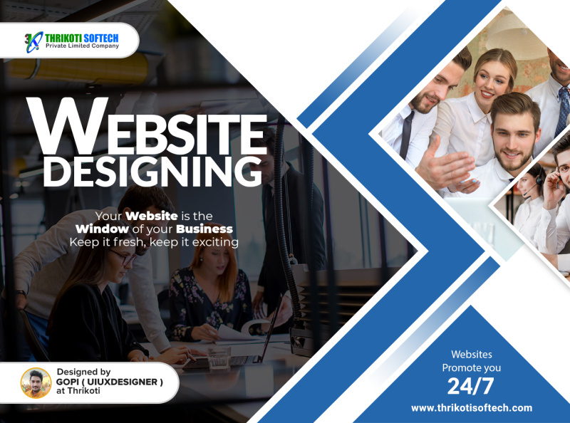 Website Designing by Thrikoti Softech Pvt Ltd on Dribbble