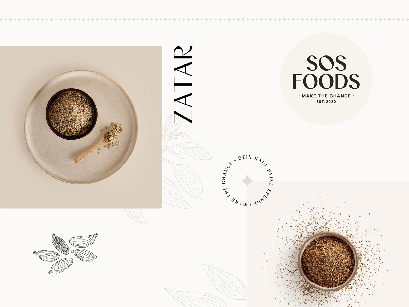SOS Foods Corporate Design & Packaging by Caroline Rubik on Dribbble