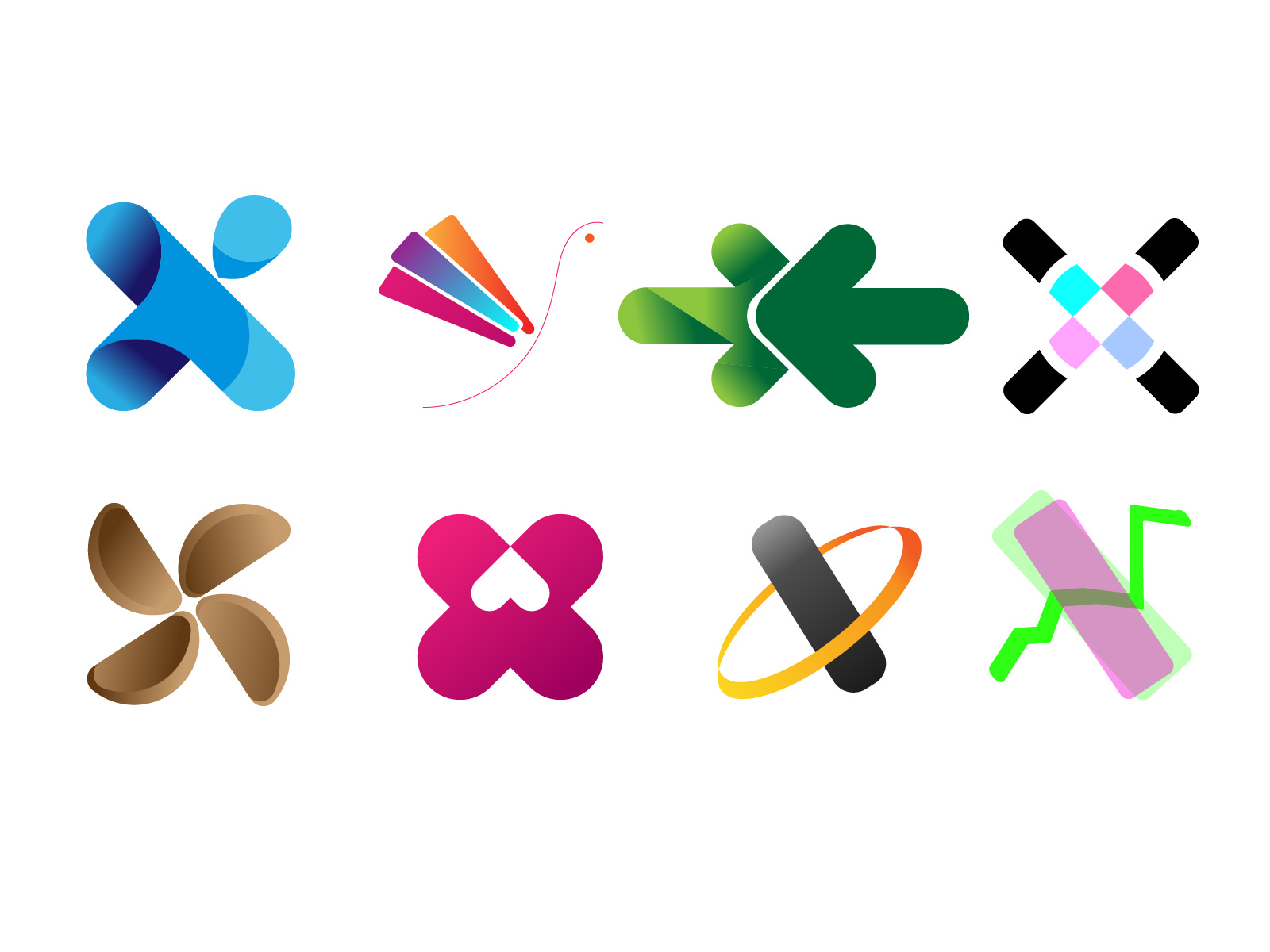 Some X letter tests by Deair Design on Dribbble