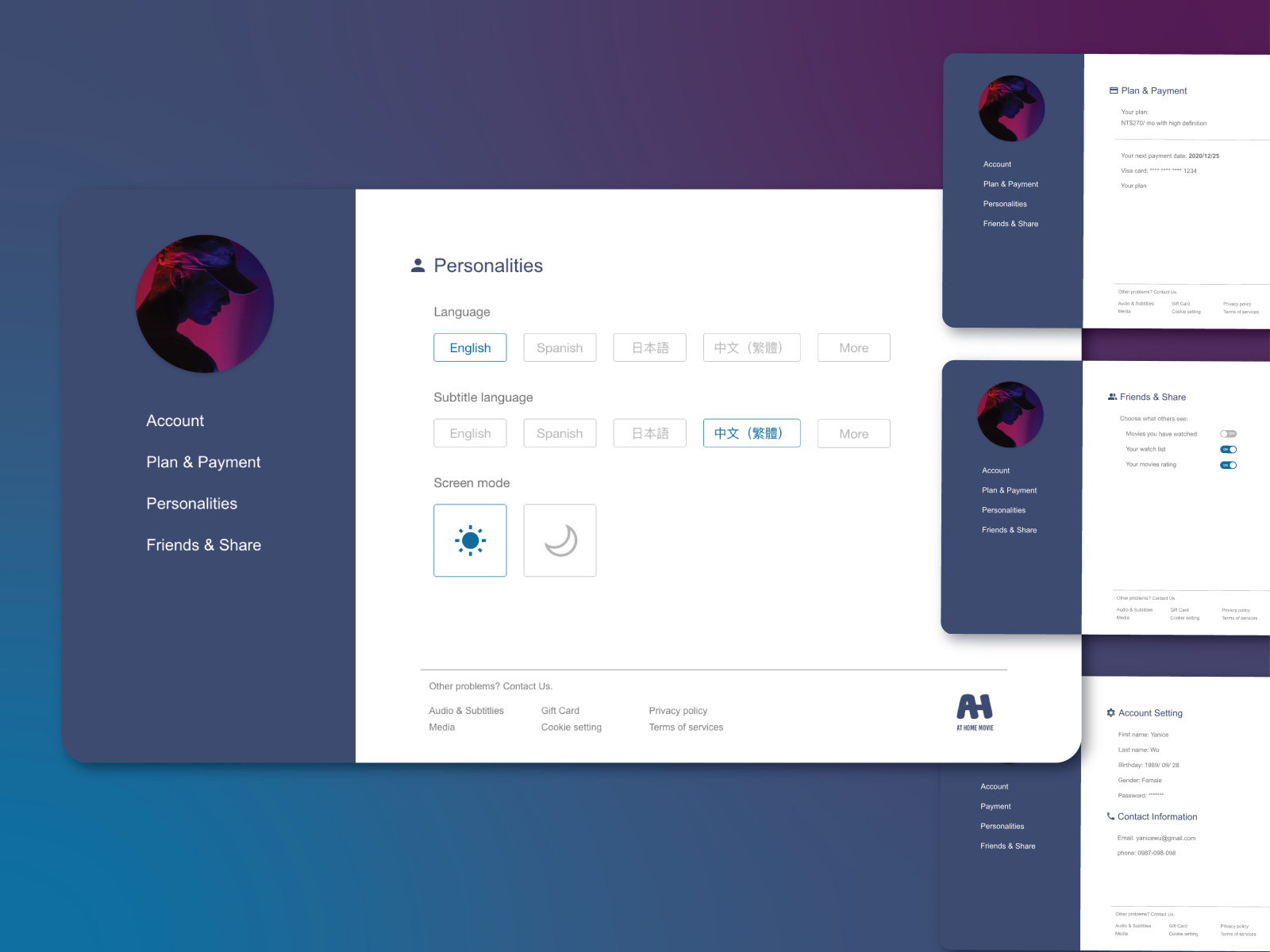Daily UI | #007 Setting by Yanice Wu on Dribbble Daily UI | #007 Setting by Yanice Wu on Dribbble
