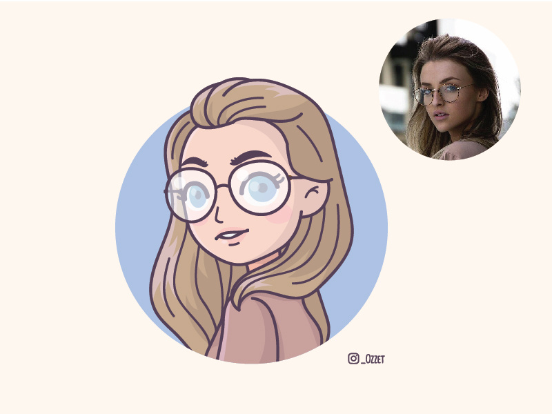 Minimalist cute avatar by Fire Monkey on Dribbble