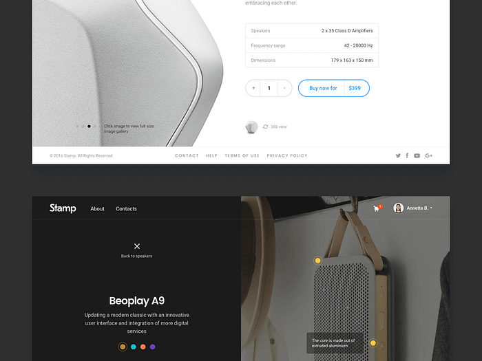 Stamp UI Kit by Artem Tarasov for Great Simple Studio on Dribbble