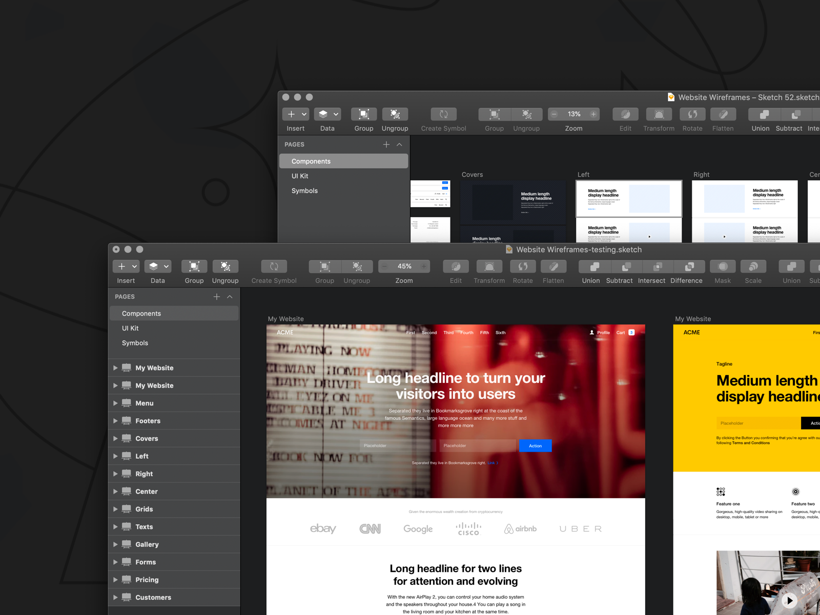 Web Wireframes – Sketch 52 Update by Artem Tarasov for Great Simple ...