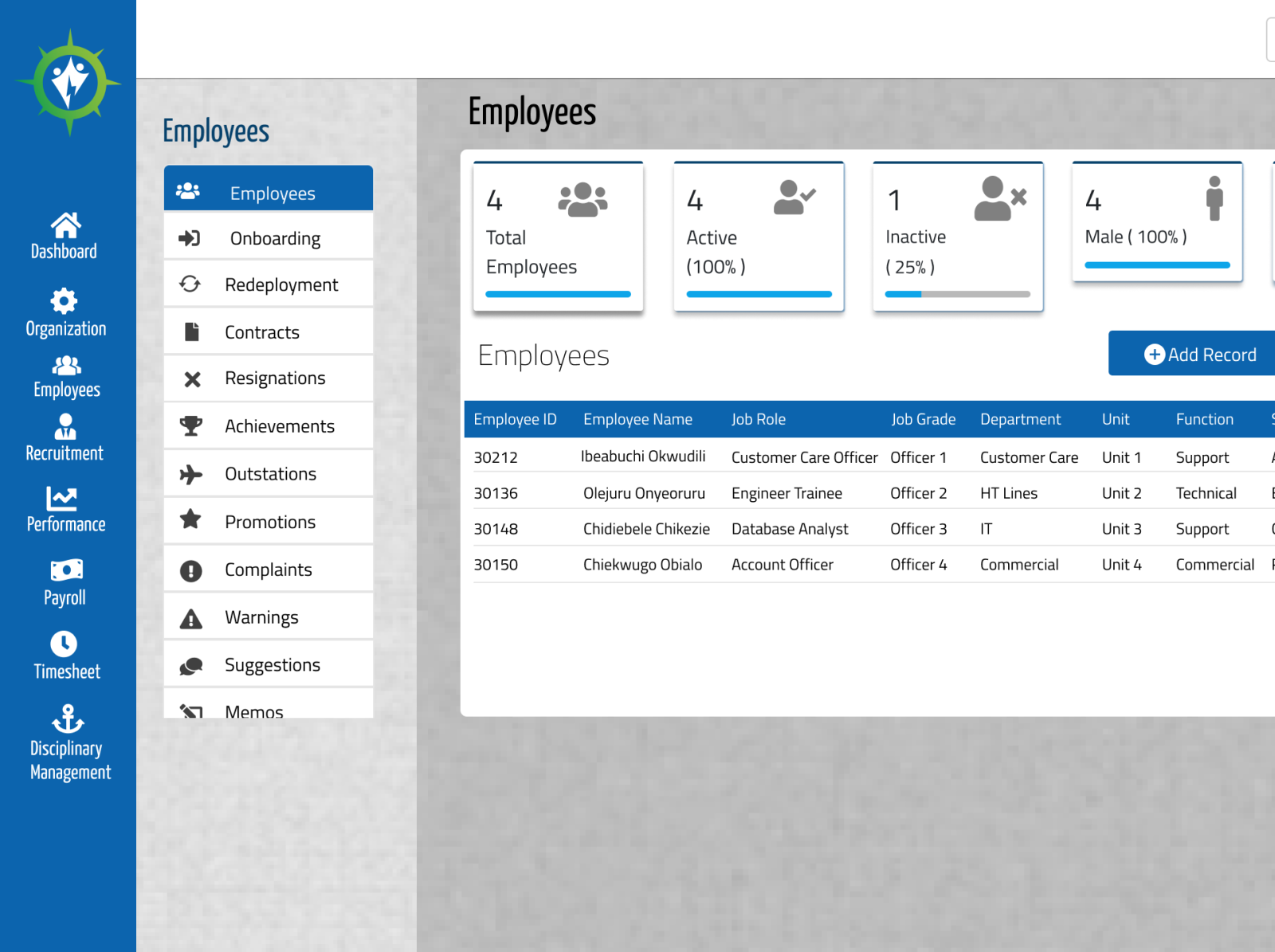 Human Resources Web App by Hebron Afia on Dribbble