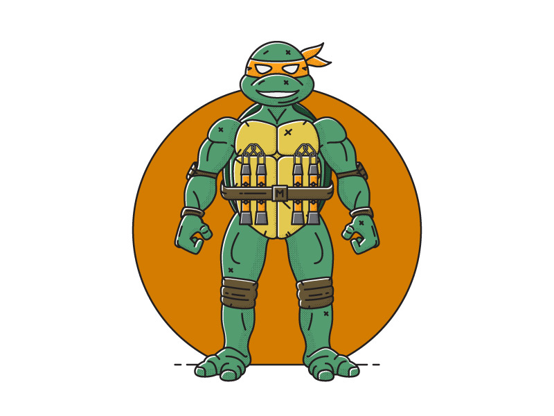 TMNT Mikey by Shane O'Brien on Dribbble