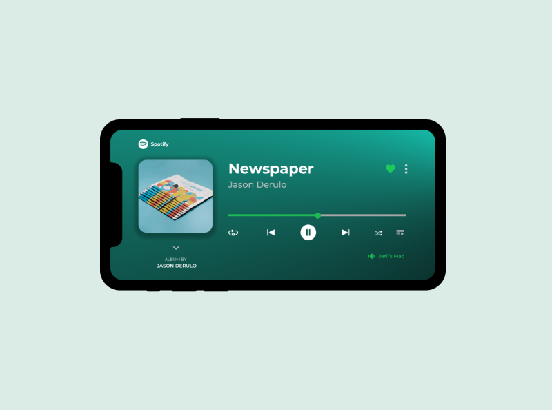 Spotify Landscape by Jeril L on Dribbble