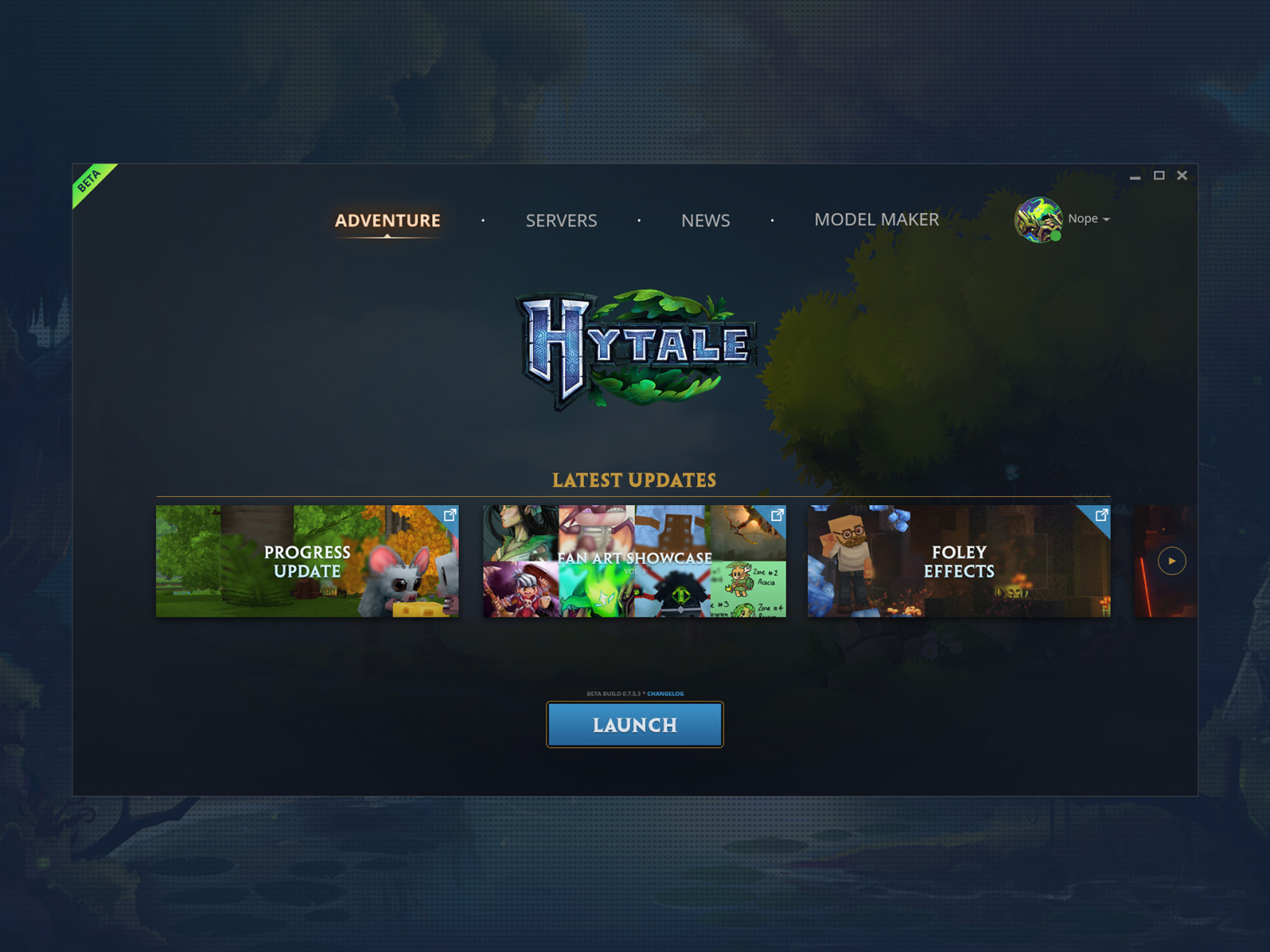 Hytale Launcher Play - Concept by Morena Daniel on Dribbble