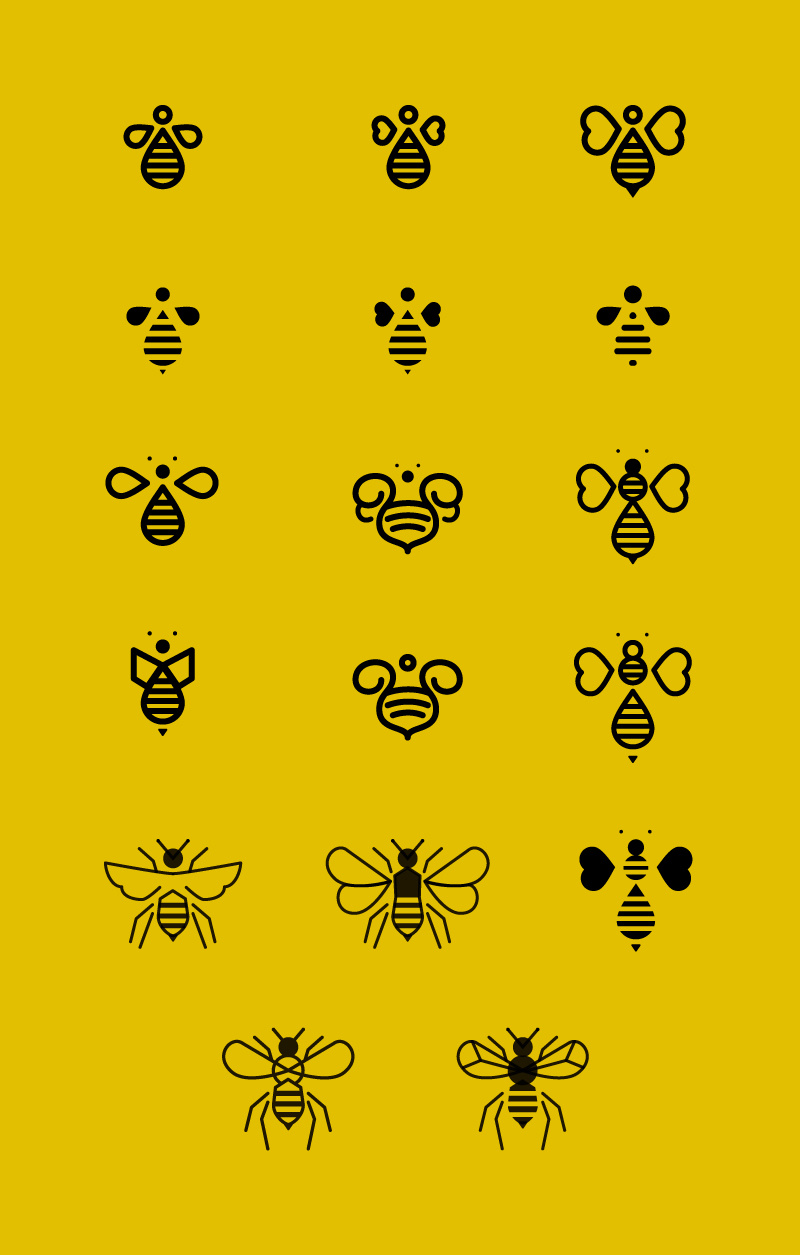 17 Bee Icons by James Viola on Dribbble