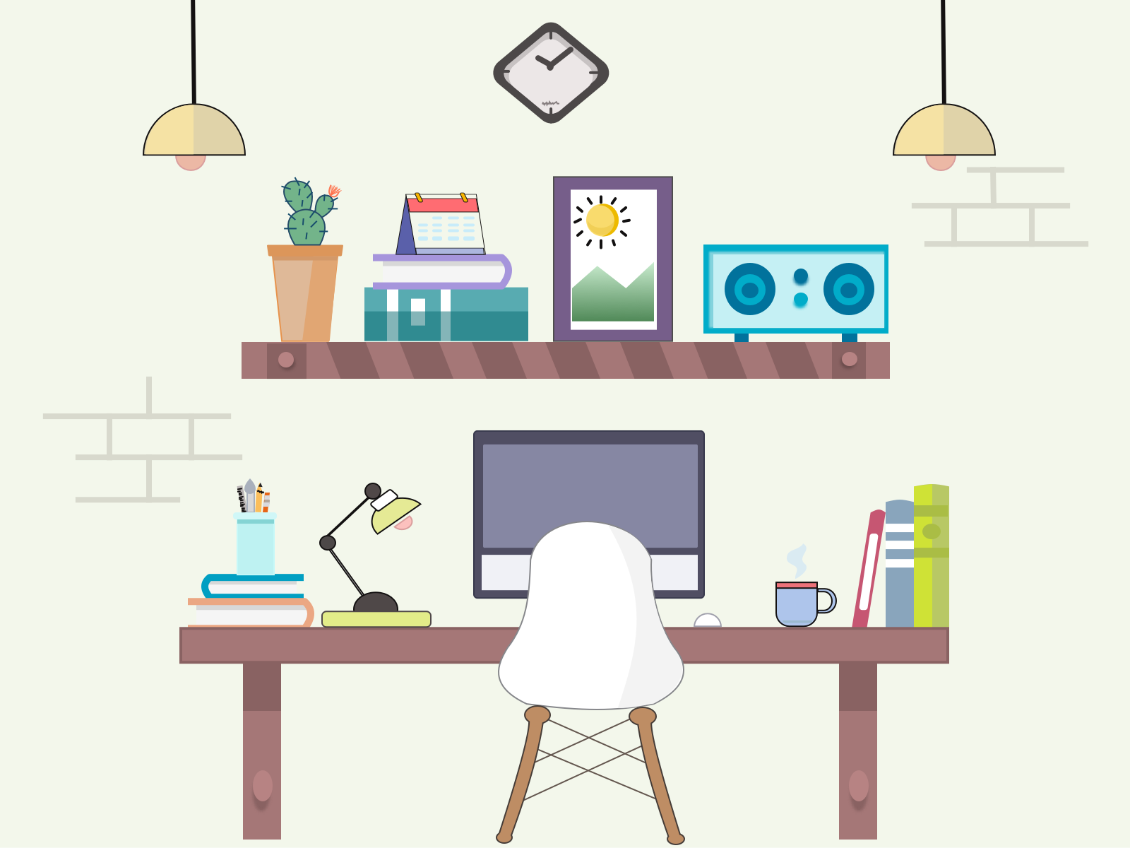 Study table by Shubhangi on Dribbble