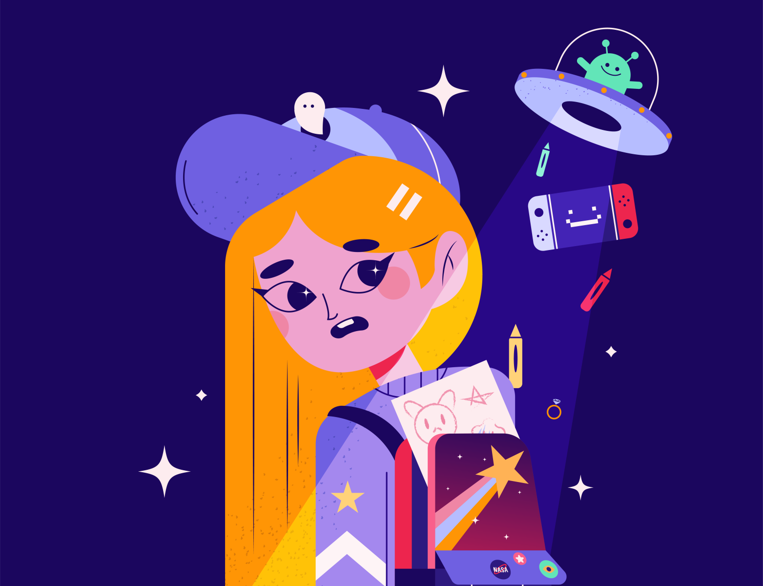Alien Thief by Dorothy Livelo on Dribbble