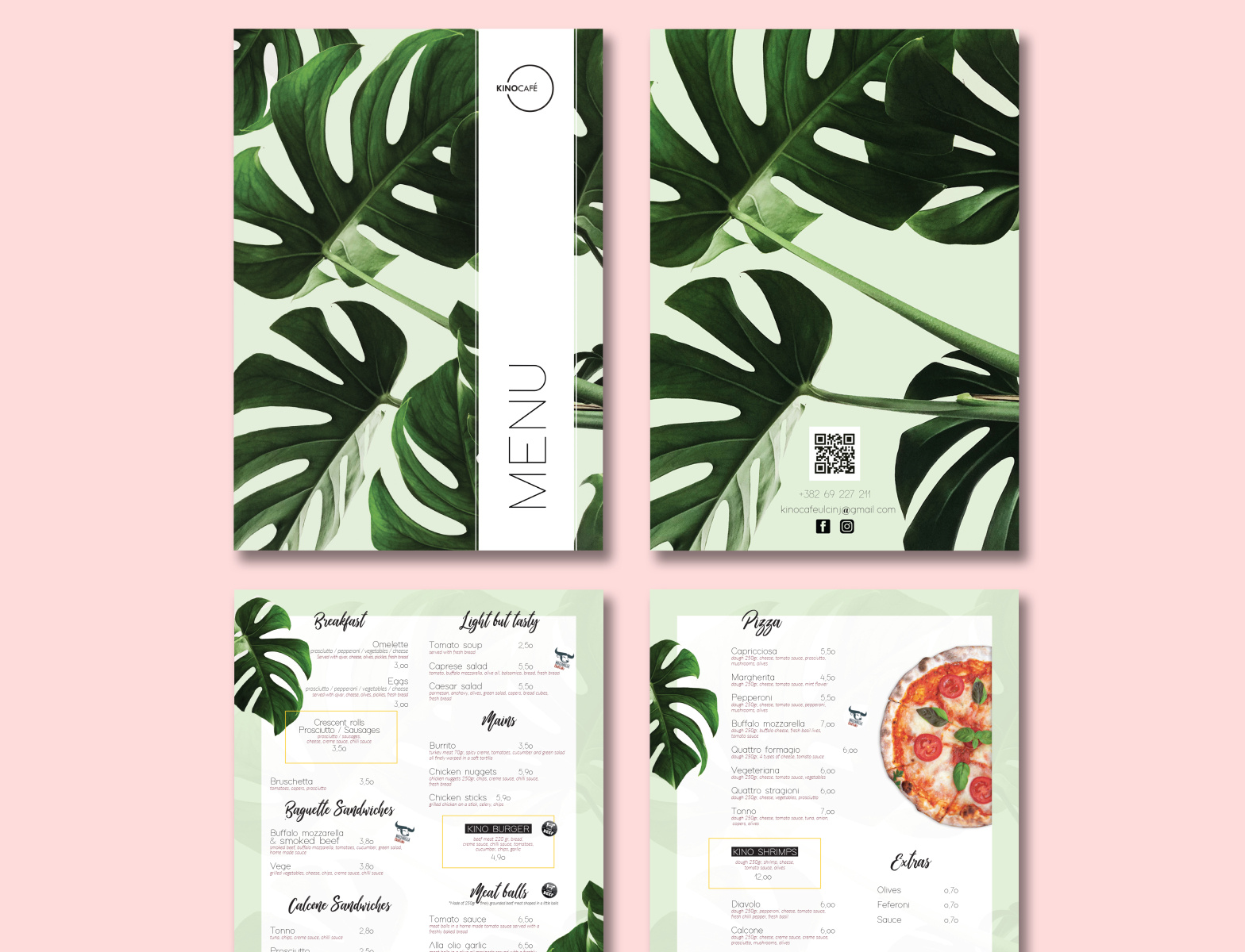 menu kino cafe by Iva on Dribbble