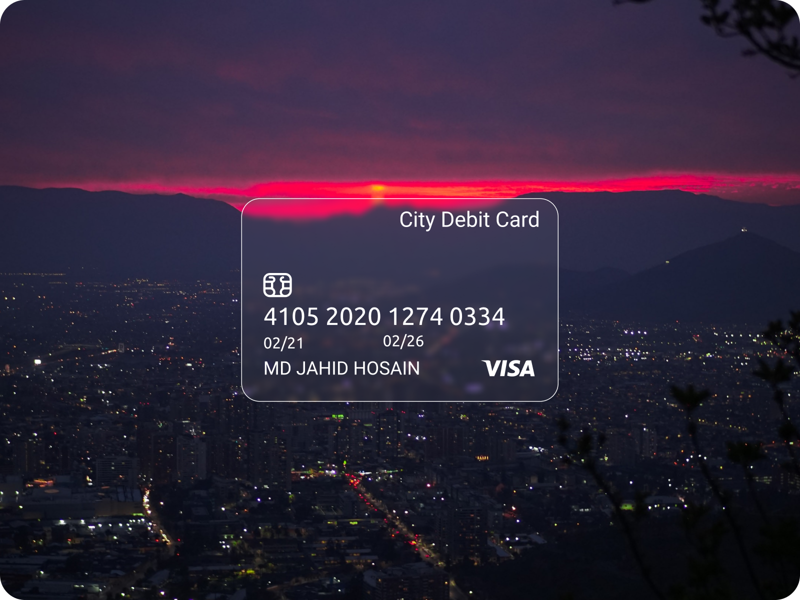 Transparent Card Design by Jahid Hosain on Dribbble