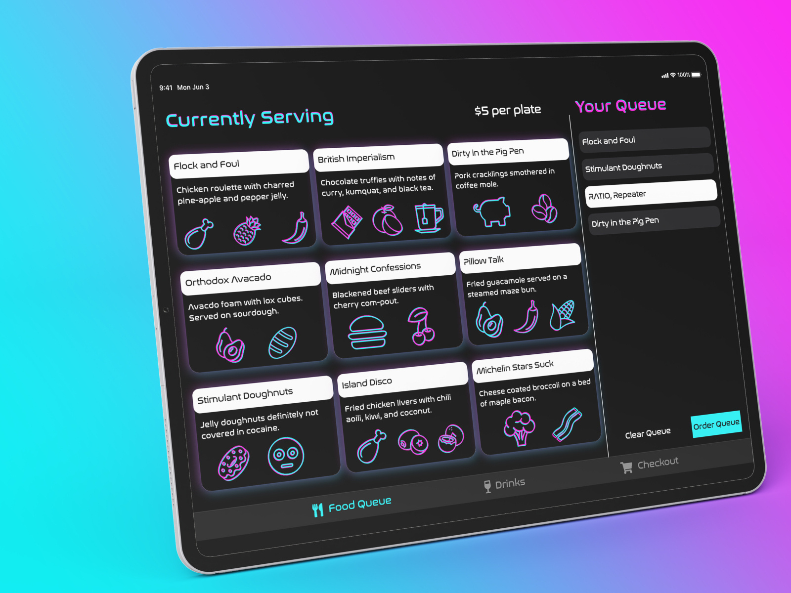 Restaurant Tablet Menu by CH Creates on Dribbble