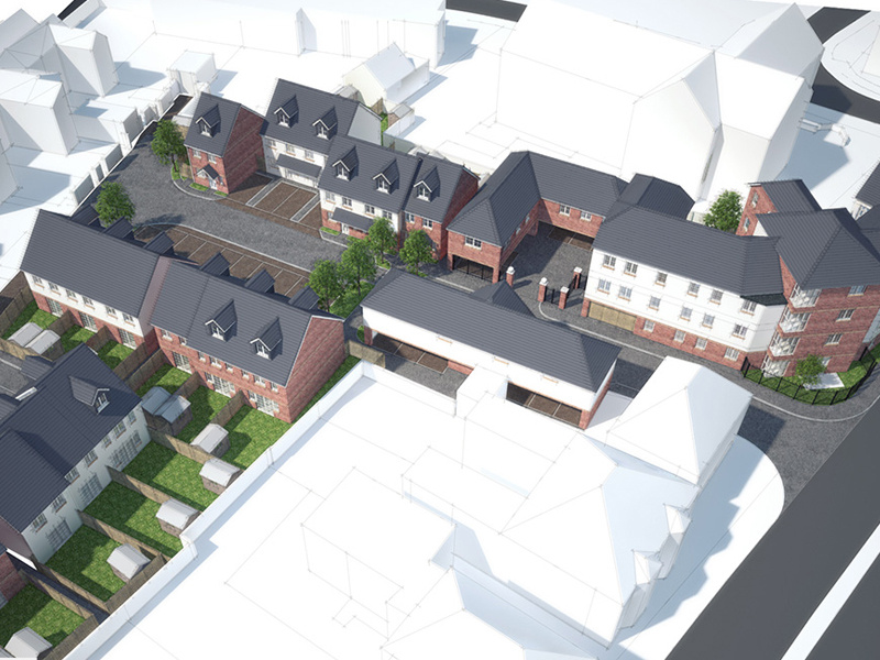 Housing development, a 3D site plan - Somerset, UK by Jamie Henderson ...