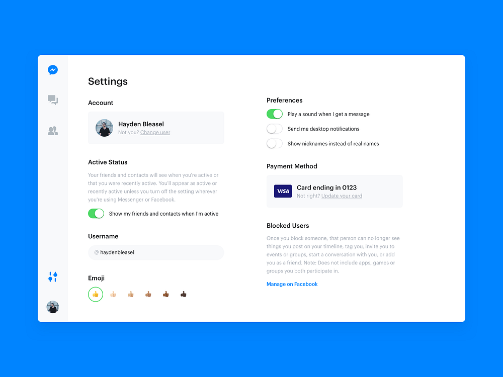 Settings UI designs, themes, templates and downloadable graphic ...