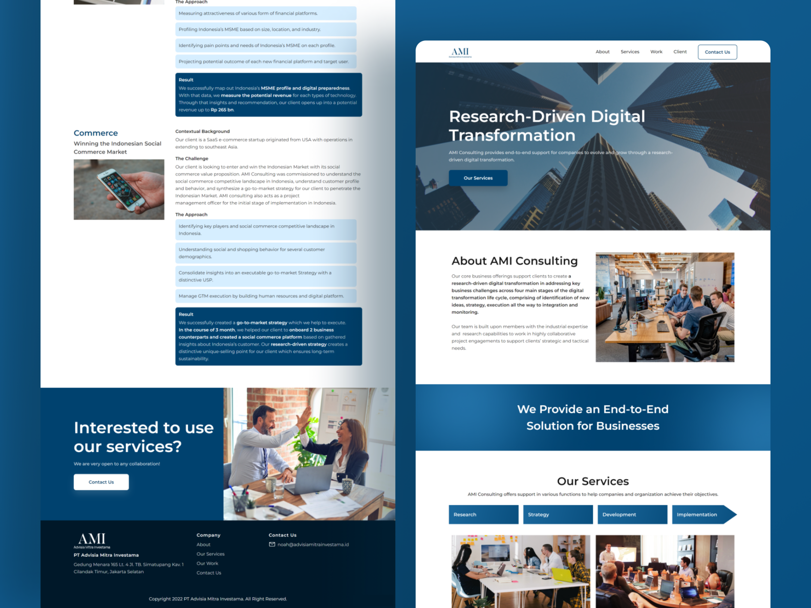 PT Advisia Mitra Investama Landing Page by Julyo on Dribbble