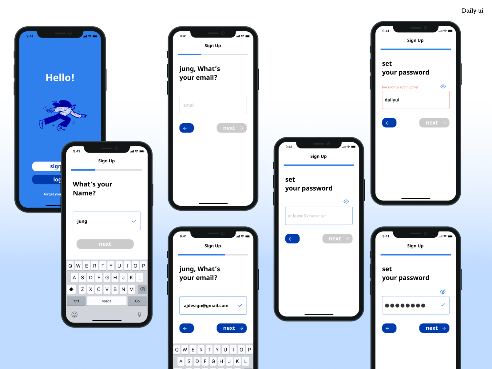sign up uiux by Yenu on Dribbble