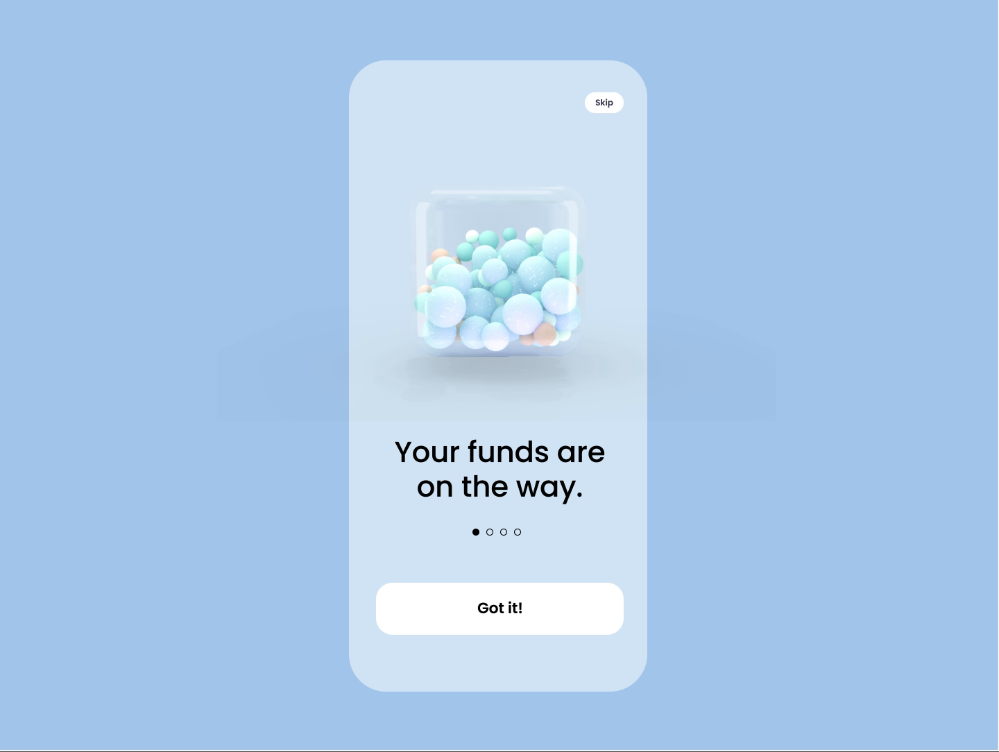 Loading Cube onboarding by James Scott on Dribbble