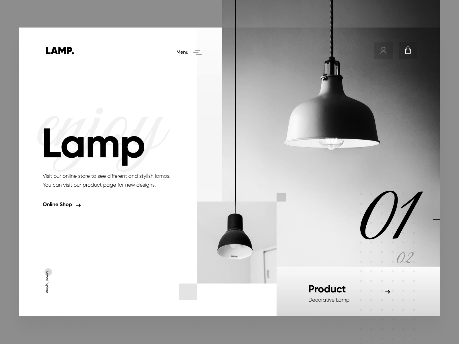 Lamp - Web Design by Mehmet Özsoy on Dribbble