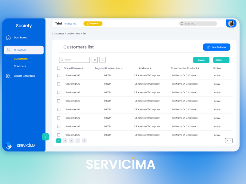 Society Management Dashboard UI Concept by iheb mejri on Dribbble