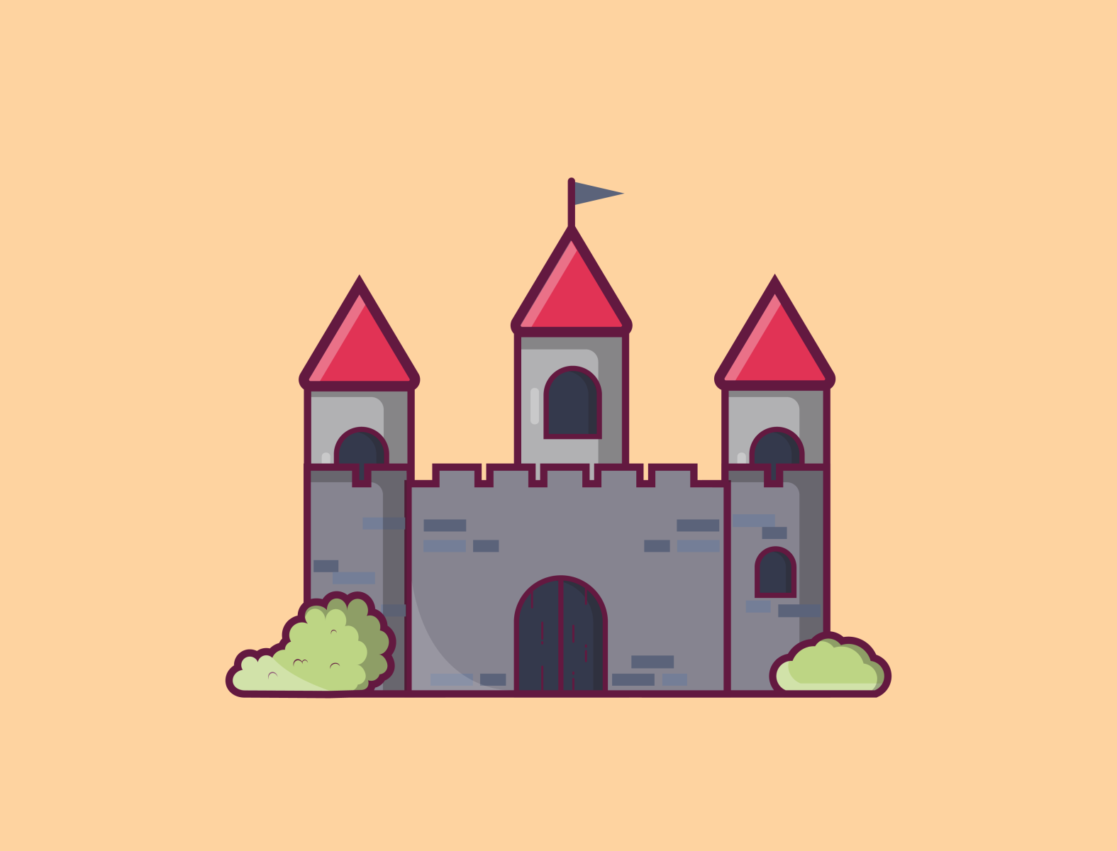 Castle by supercharrart on Dribbble