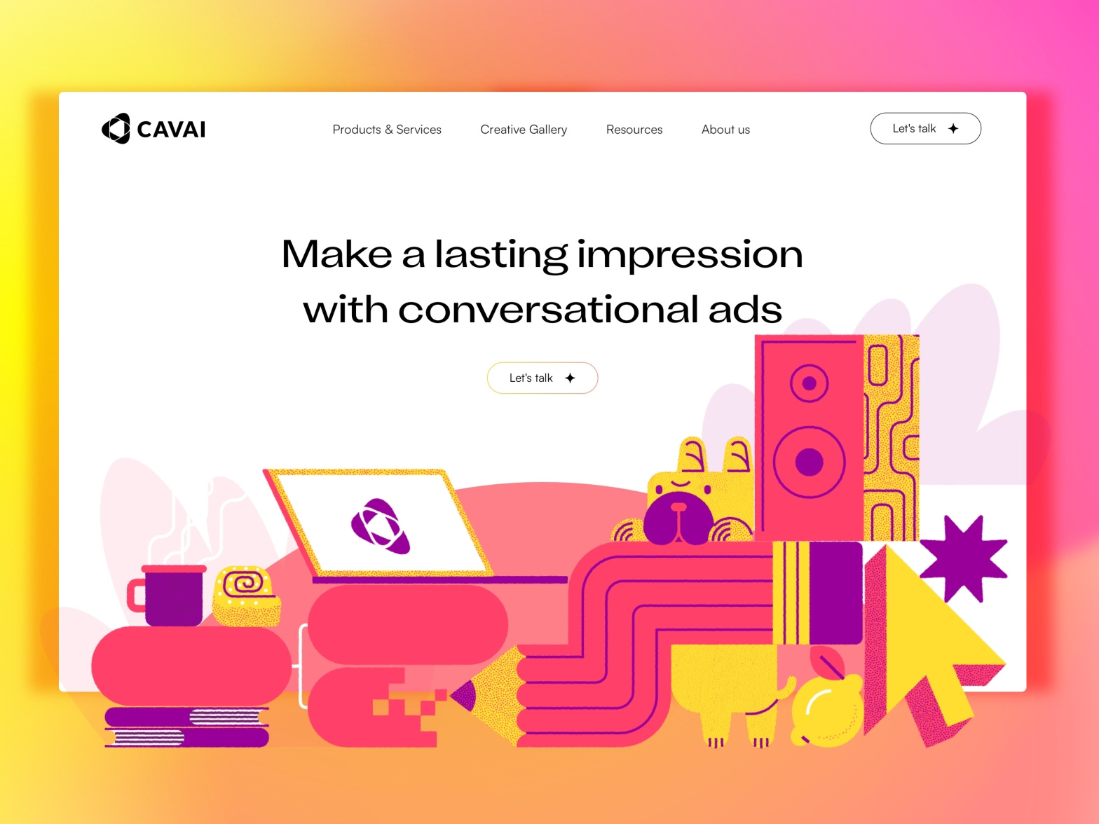 Cavai - Fun Corporate Website UI/UX Design by Sasha Samokhina on Dribbble