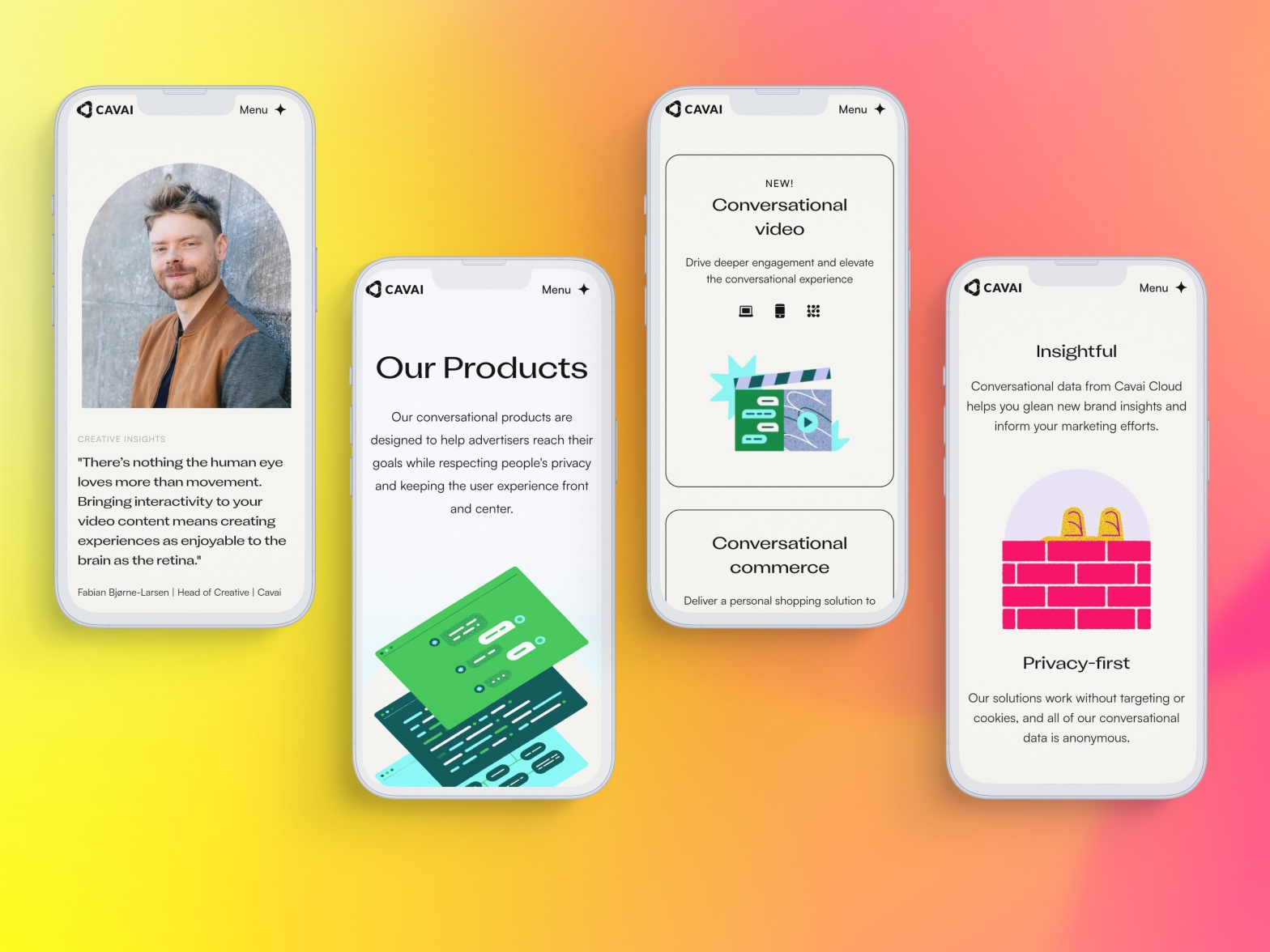 Cavai - Fun Corporate Website UI/UX Design by Sasha Samokhina on Dribbble